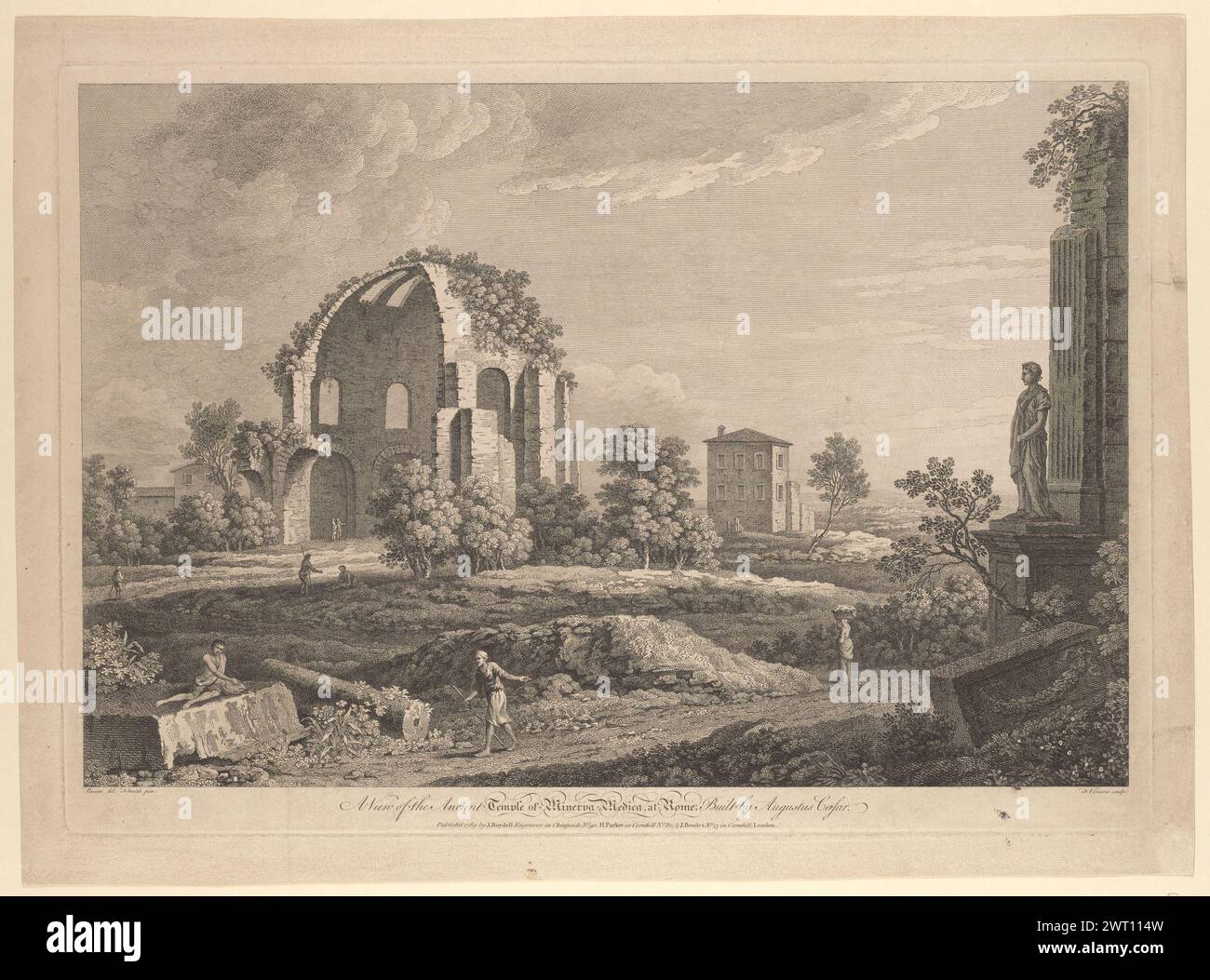 A view of the ancient temple of Minerva Medica at Rome; built by ...