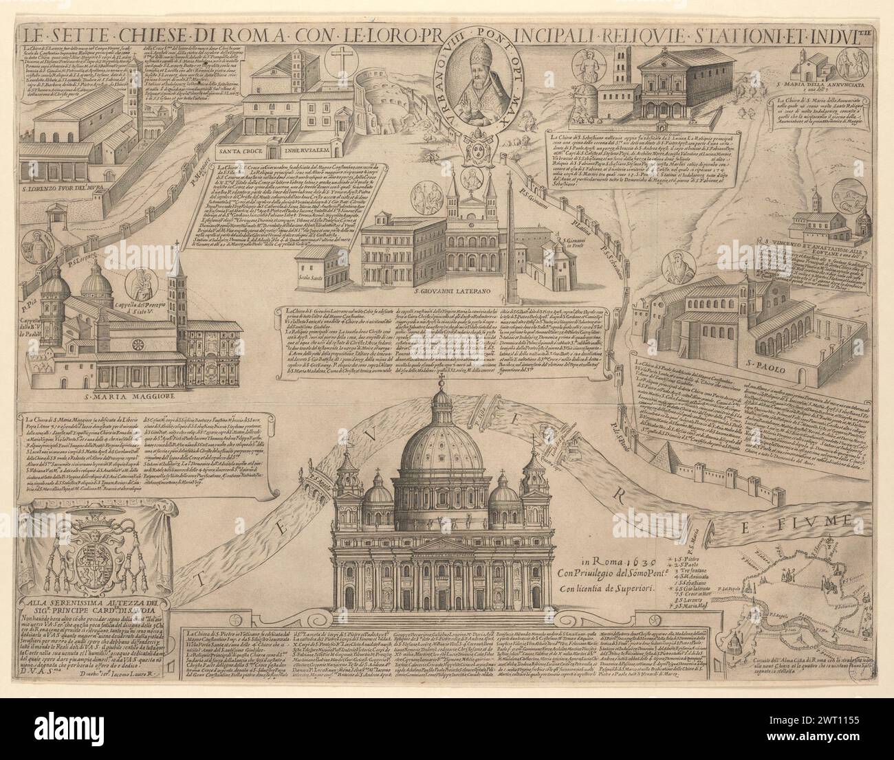 Le sette chiese di Roma con le loro principali reliquie stationi et ...