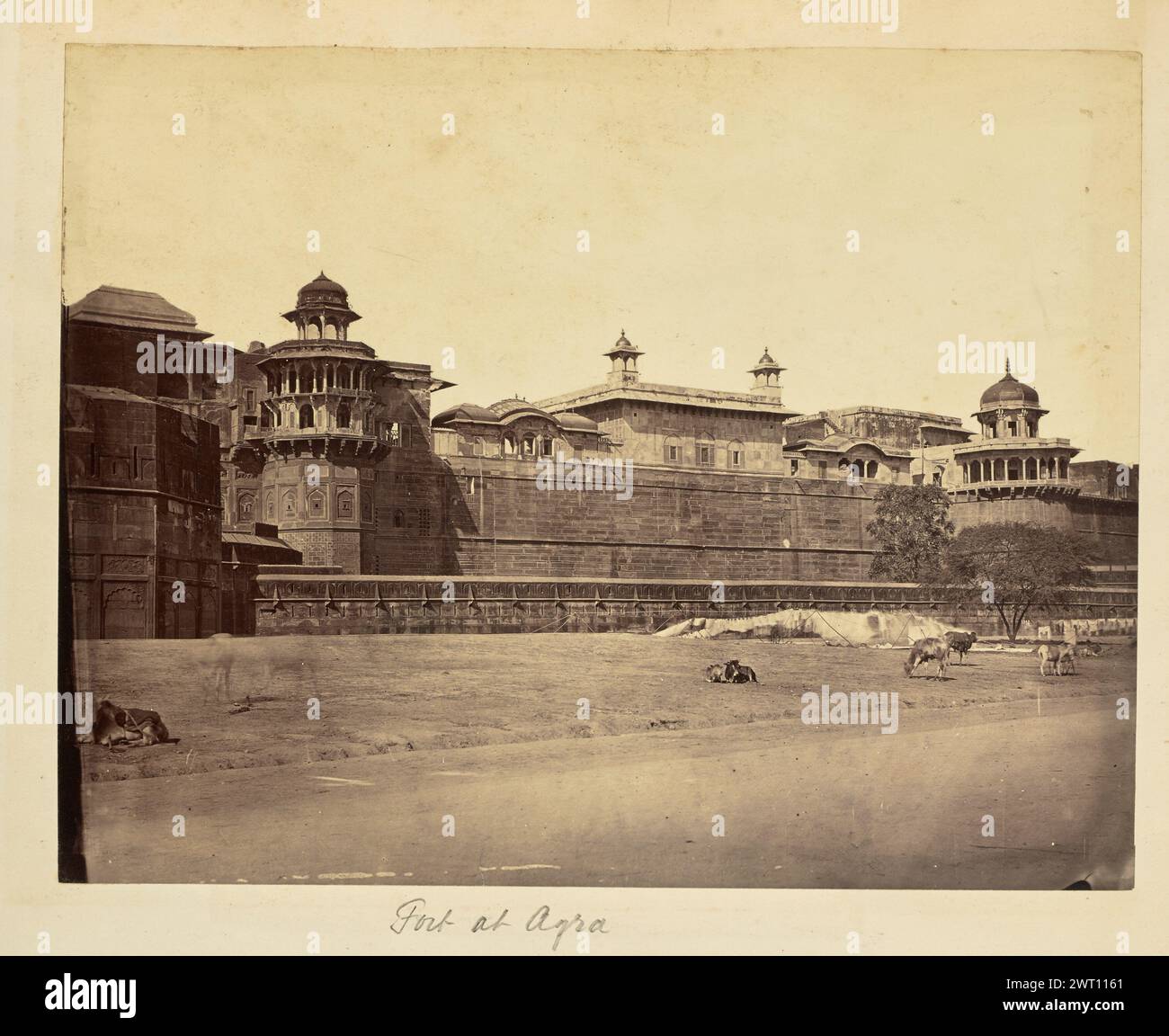 Fort at Agra. Attributed to Thomas A. Rust, photographer (English, 1841 ...