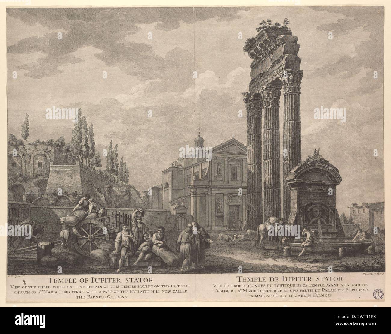 Temple of Iupitor Stator. View of the three columns that remain of this ...