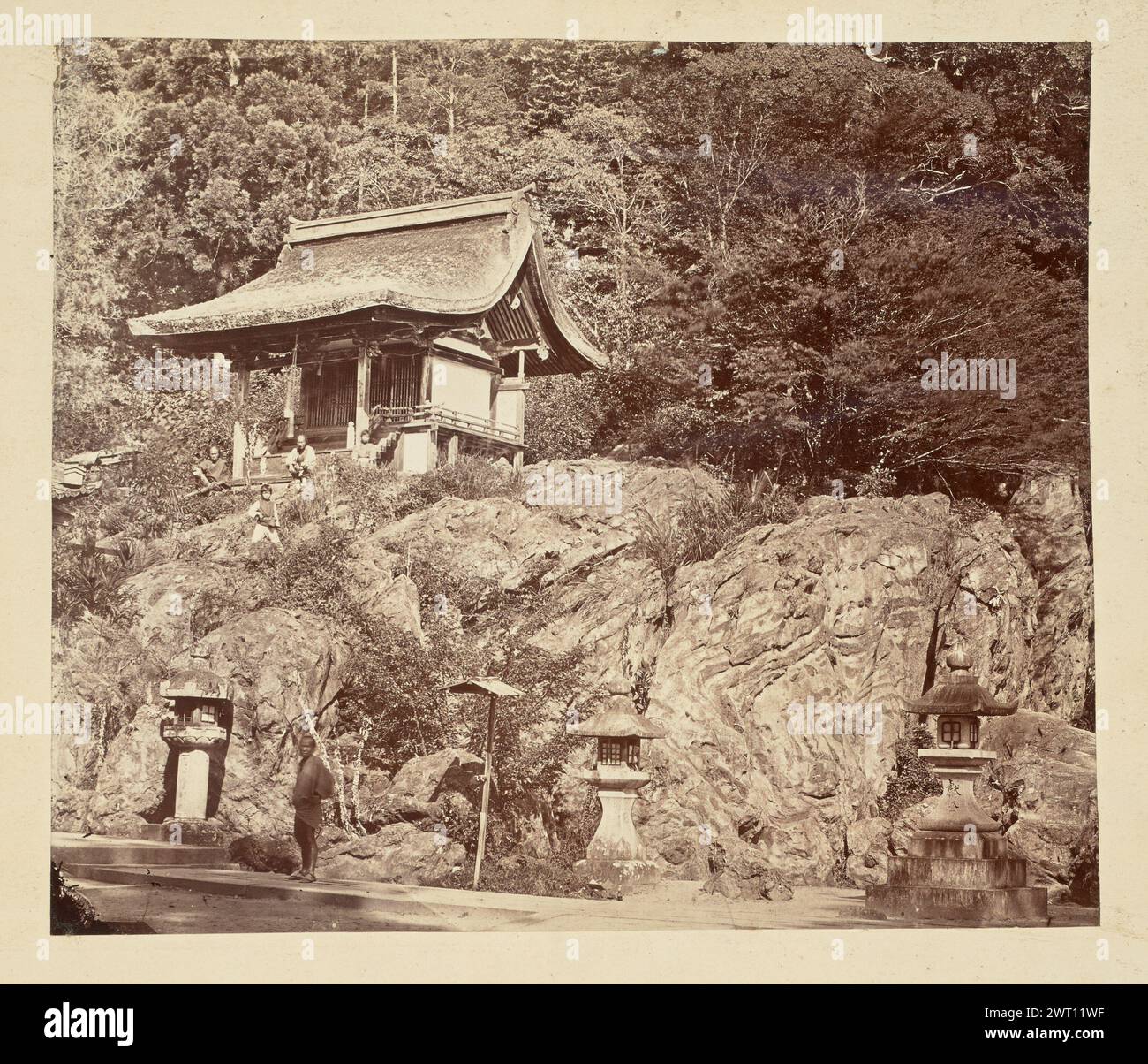 Shrine at an unidentified Japanese temple. Unknown, photographer 1850s ...