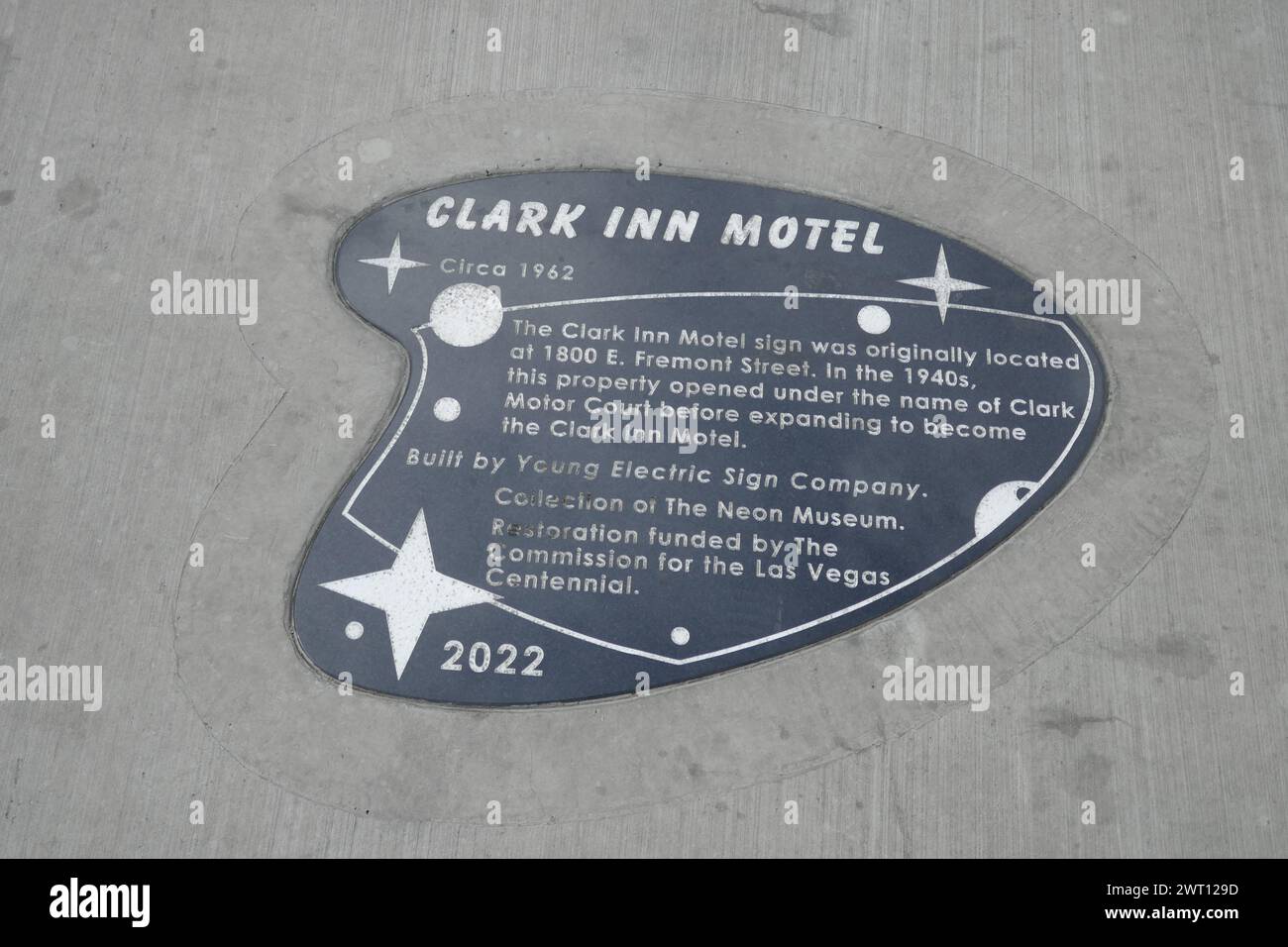 Las Vegas, Nevada, USA 7th March 2024 Clark Inn Motel in Downtown Las ...