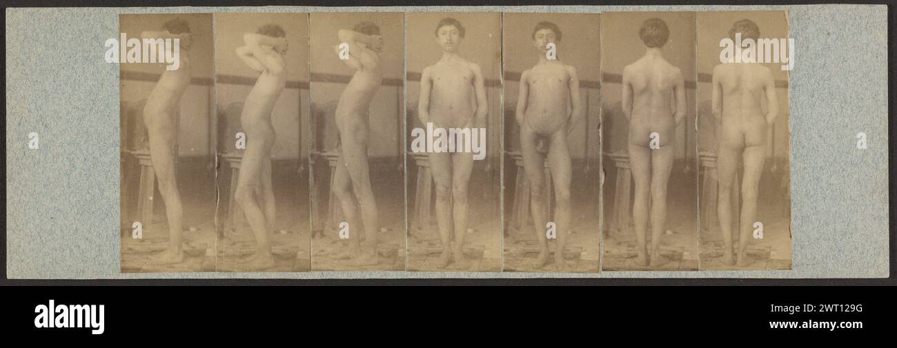 Unknown male student, seven photographs. Thomas Eakins, photographer (American, 1844 - 1916 ...