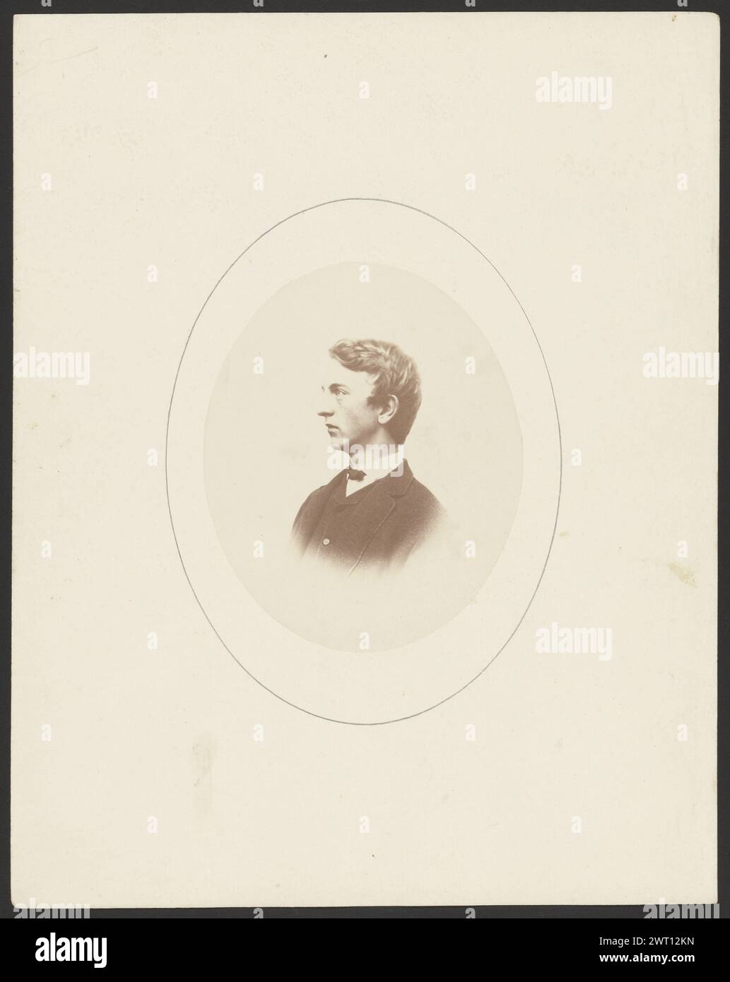 Portrait of young man. George Kendall Warren, photographer (American ...