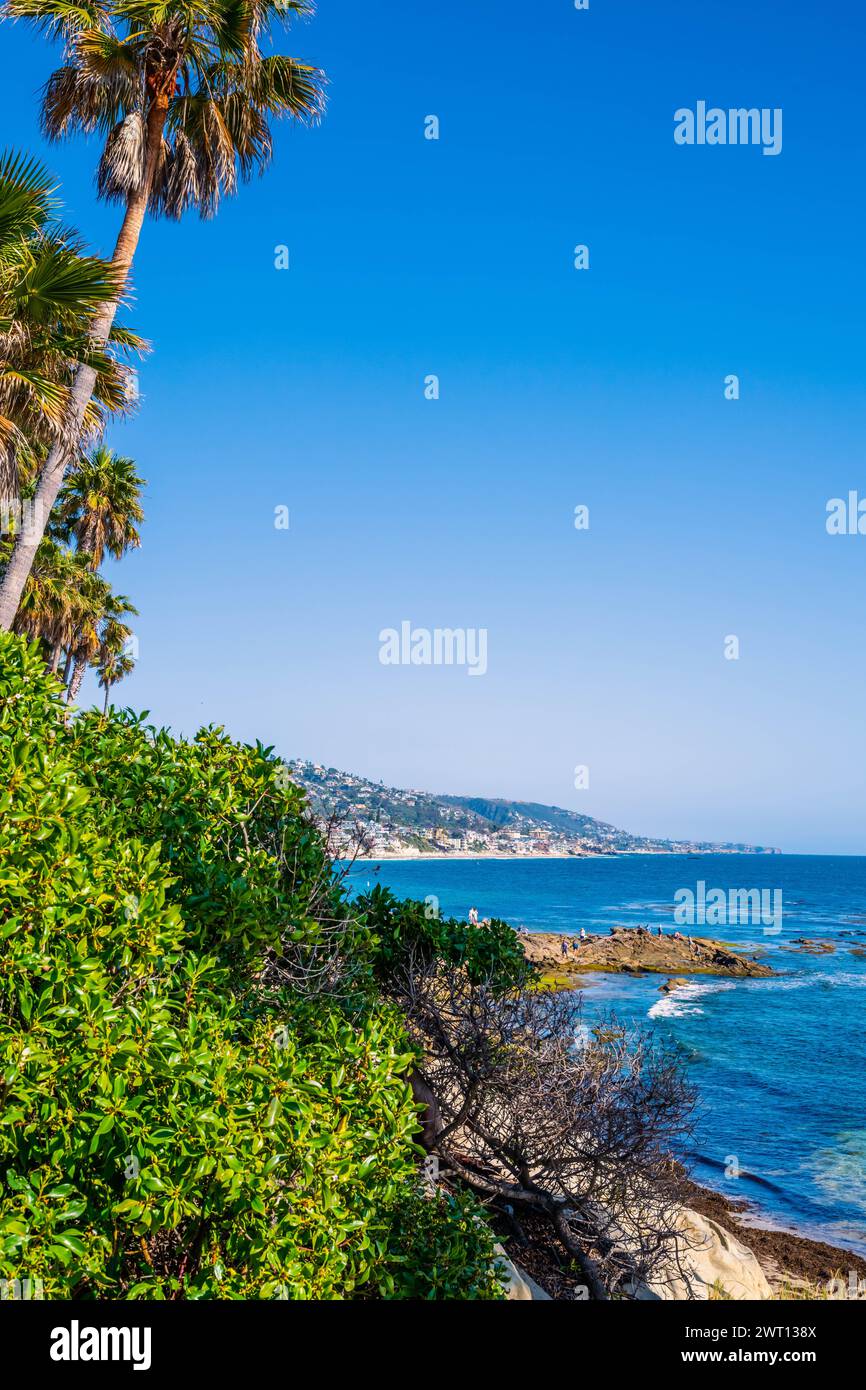 A beautiful overlooking view of nature in Laguna Beach, Californ Stock ...