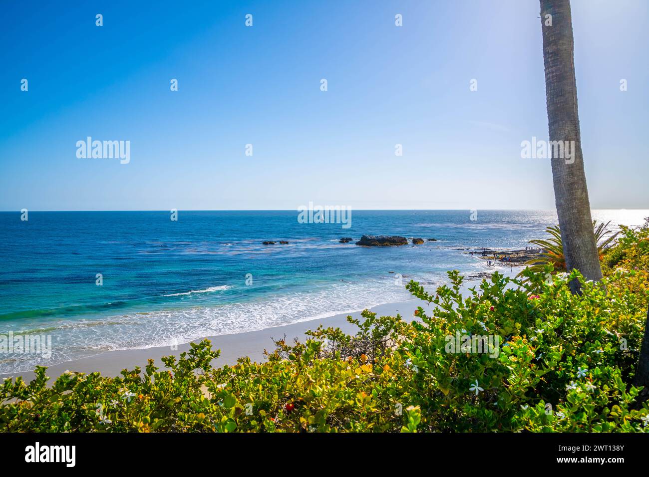 A beautiful overlooking view of nature in Laguna Beach, Californ Stock ...