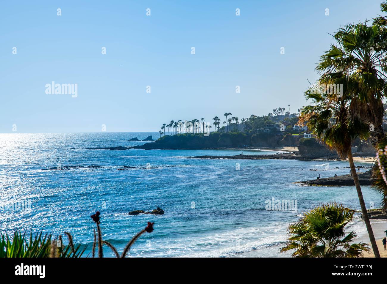 A beautiful overlooking view of nature in Laguna Beach, Californ Stock ...