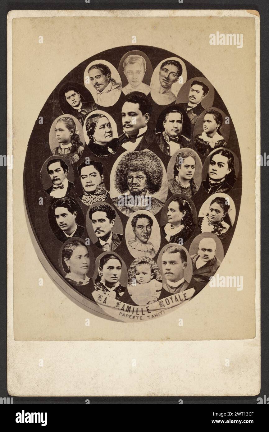 La Famille Royale, Papeete, Tahiti. Charles Gustave Spitz, photographer ...