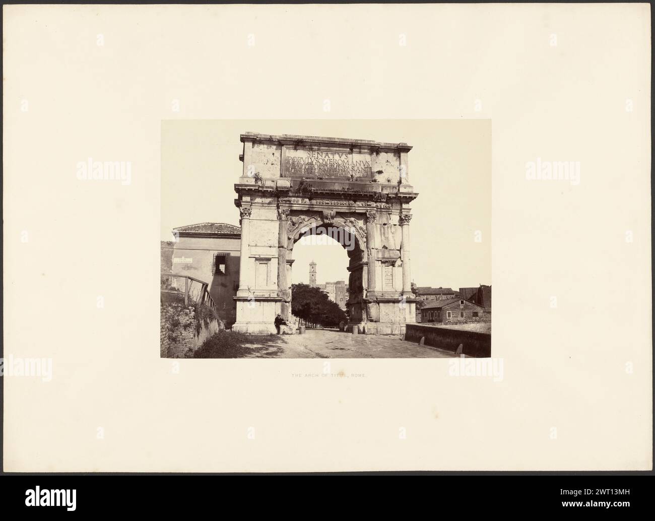 Arch of titus inscription hi-res stock photography and images - Alamy