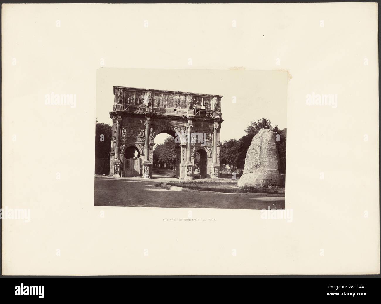 The Arch of Constantine, Rome. Giorgio Sommer, photographer (Italian ...