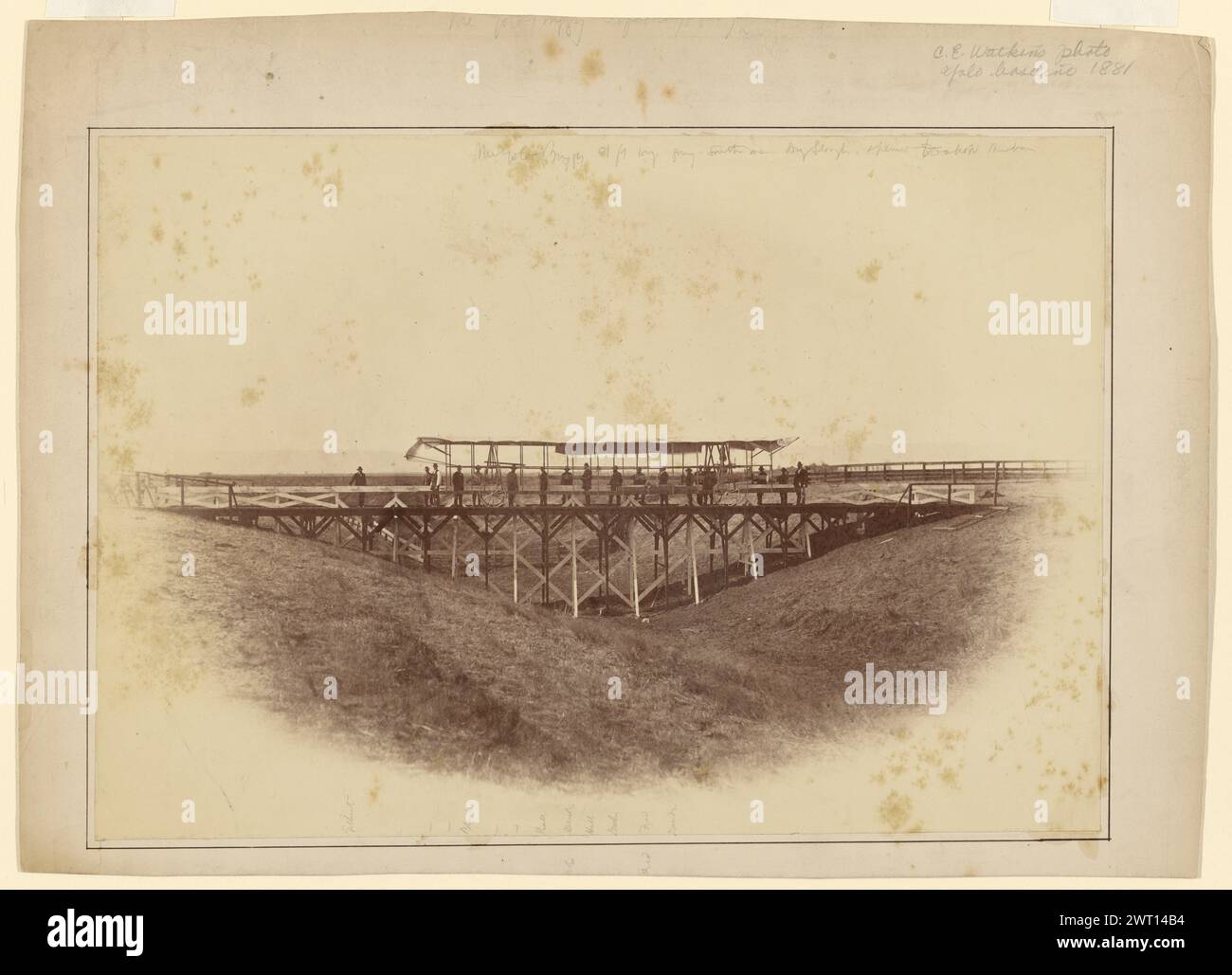 Yolo Baseline. Measuring Across One of the Sloughs "Dry Trough" Trestle ...