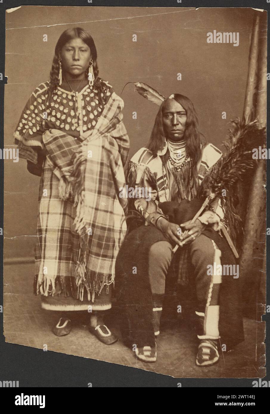 Native American Couple. Alexander Gardner, photographer (American, born ...