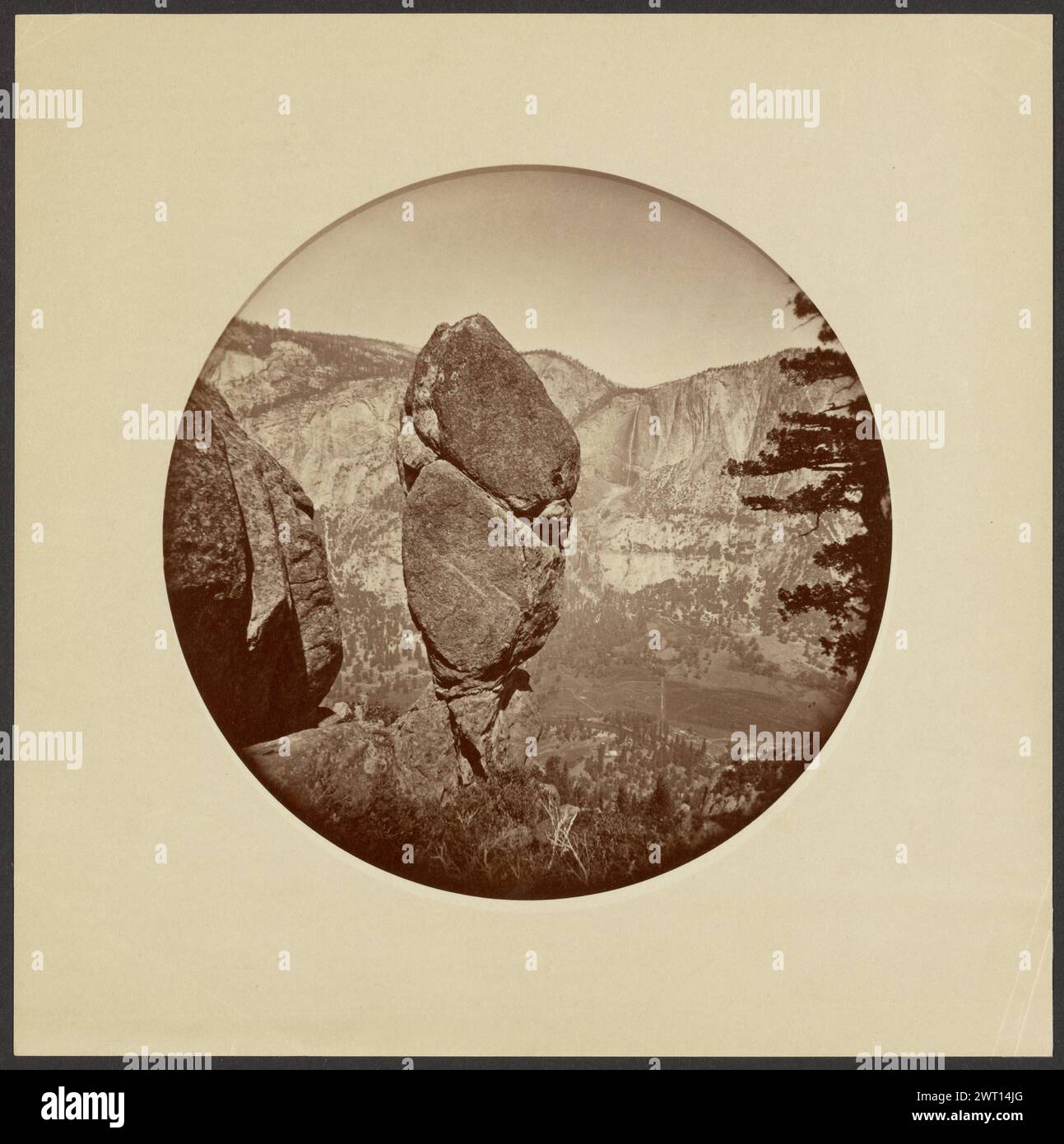 "Agassiz" Column, Yosemite. Carleton Watkins, photographer (American ...