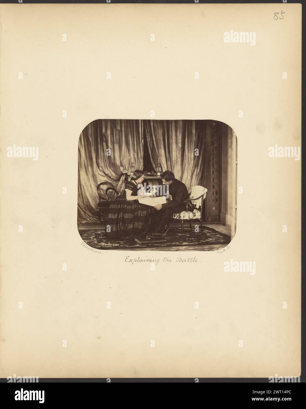 Explaining the Battle. Arthur Julius Pollock, photographer (British ...