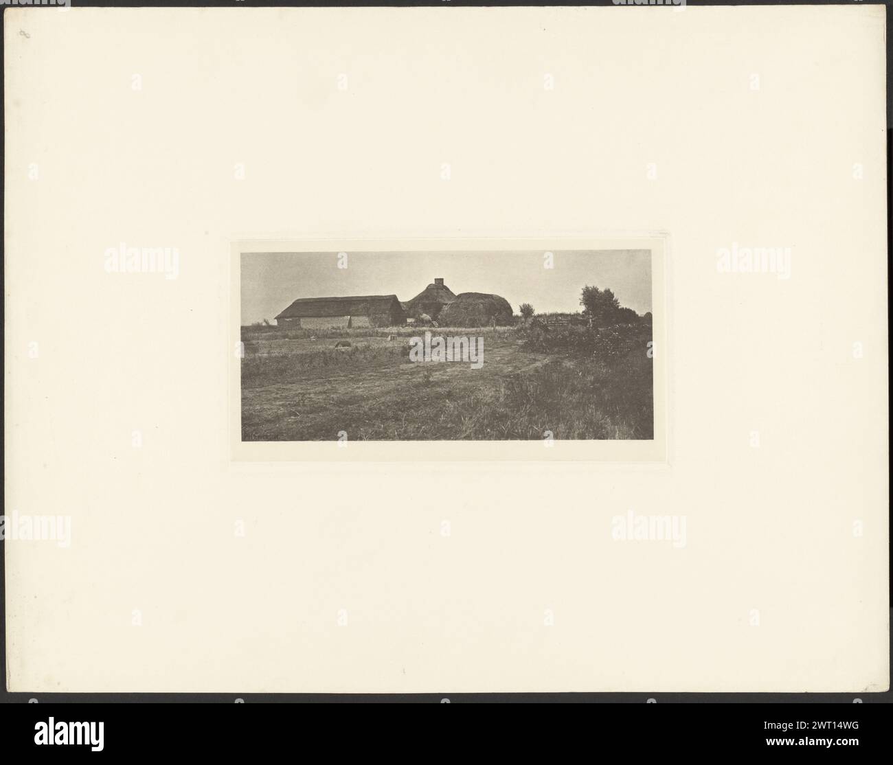 A Lowland Farmstead. Peter Henry Emerson, photographer (British, born ...