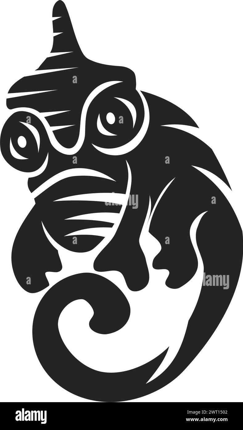 Chameleon Logo template Isolated. Brand Identity. Icon Abstract Vector ...