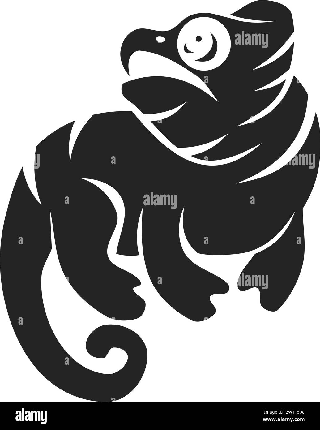 Chameleon Logo template Isolated. Brand Identity. Icon Abstract Vector ...