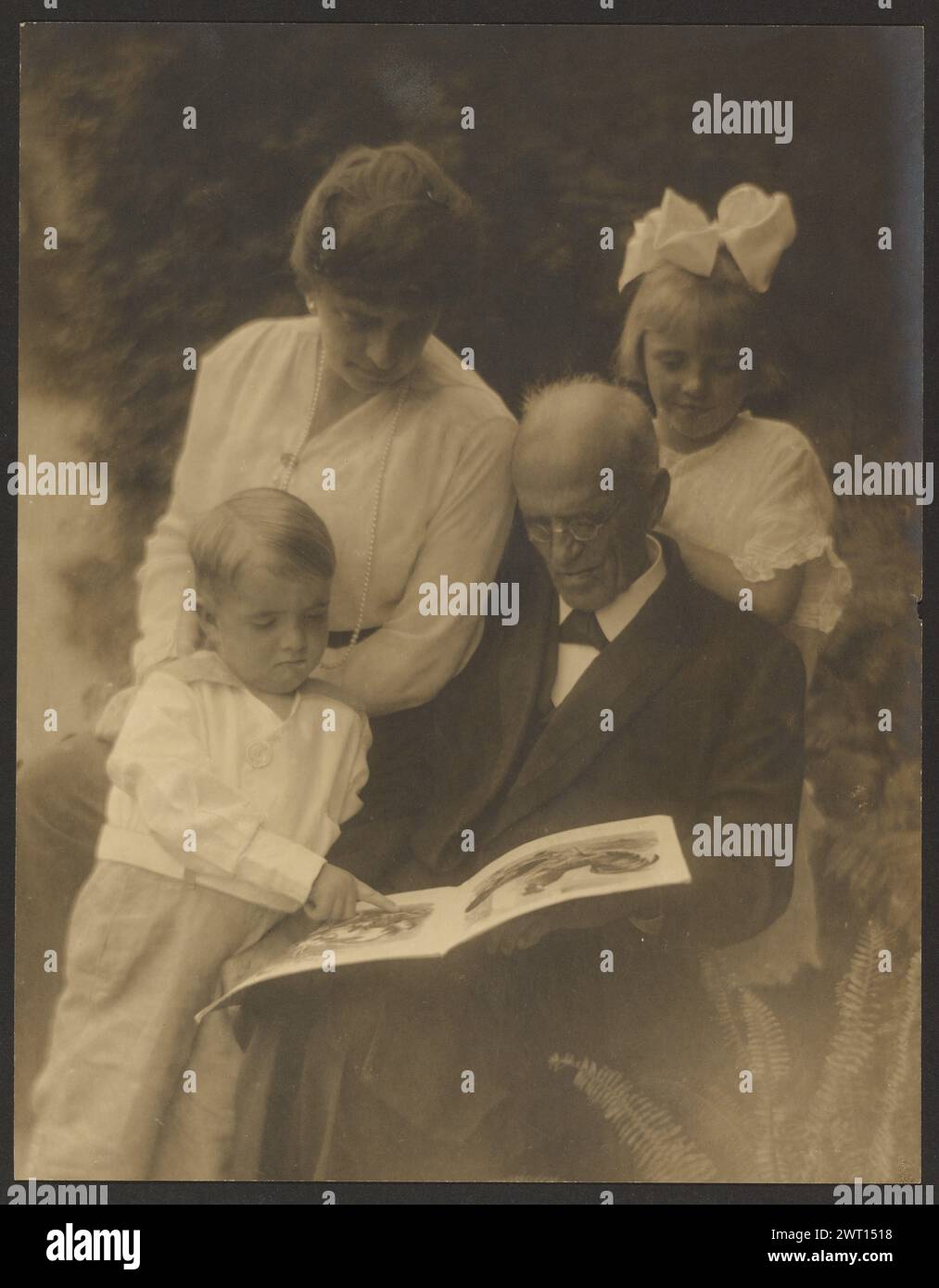 Family Portrait with Picture Book. Louis Fleckenstein, photographer ...