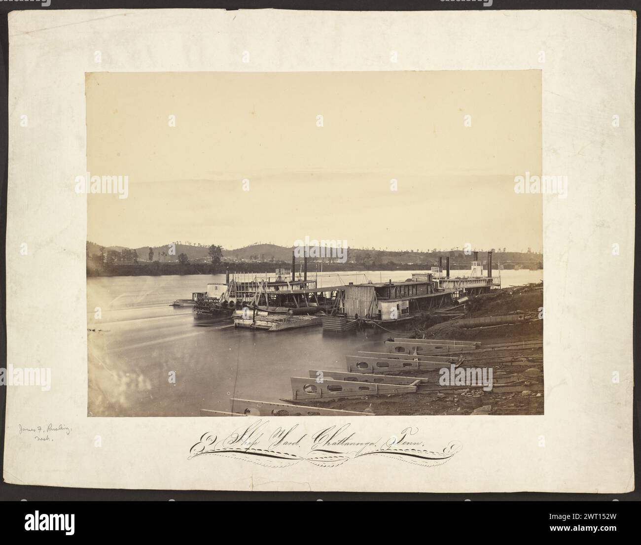 Shipyard, Chattanooga, Tennessee. George N. Barnard, photographer ...
