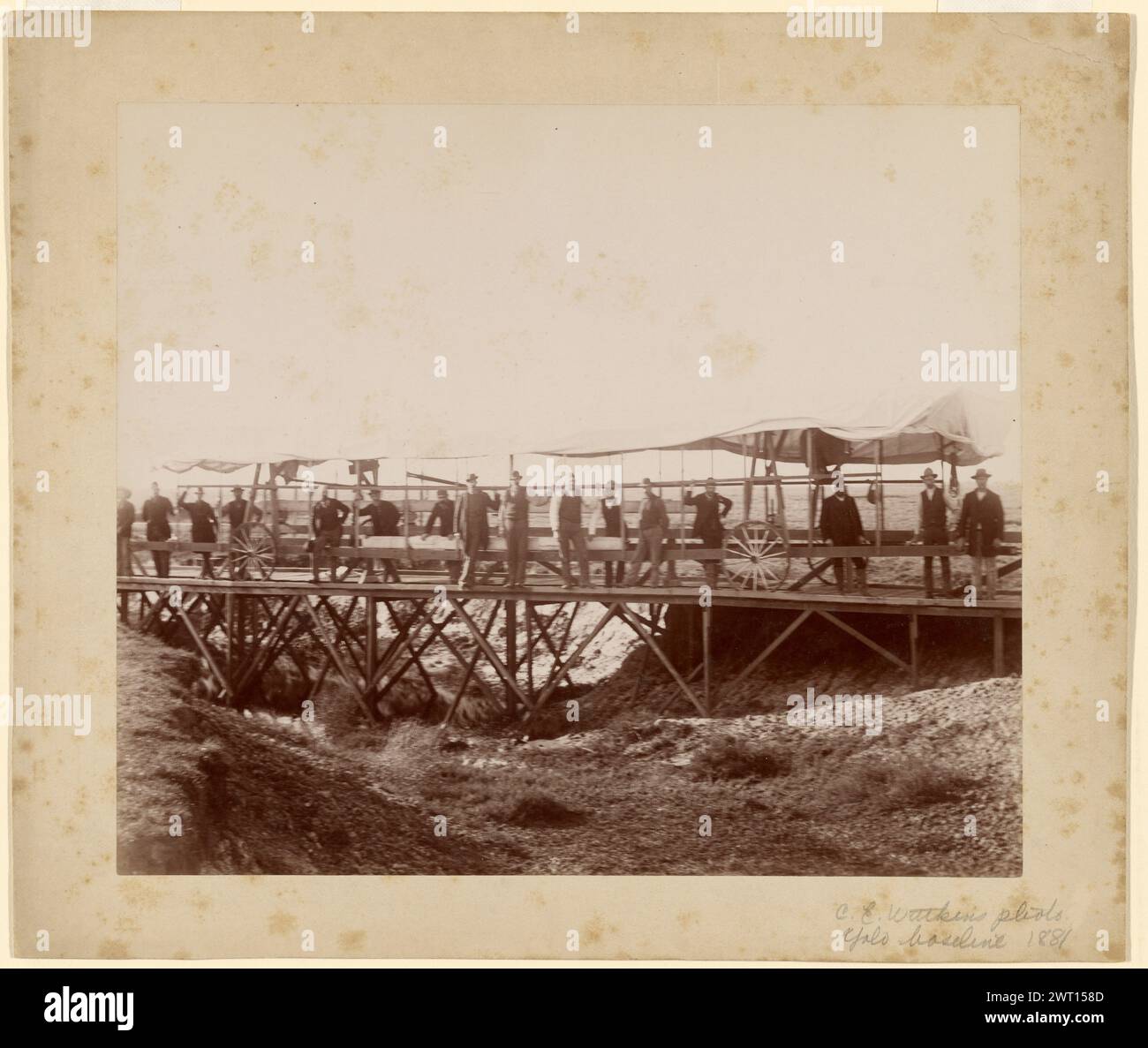 Yolo Buggy over Dry Slough - Opened to Show Bars. Carleton Watkins ...