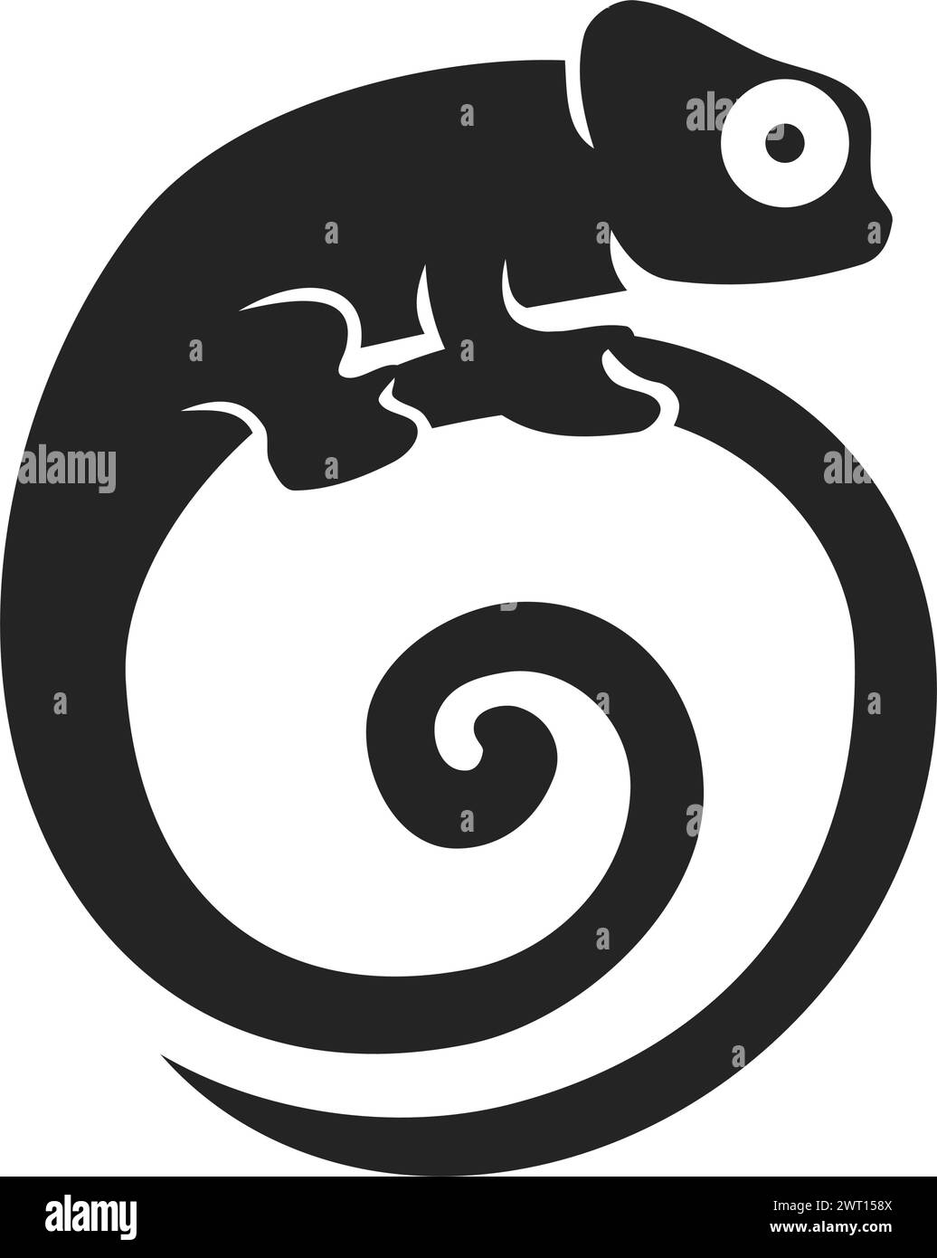 Chameleon Logo template Isolated. Brand Identity. Icon Abstract Vector ...