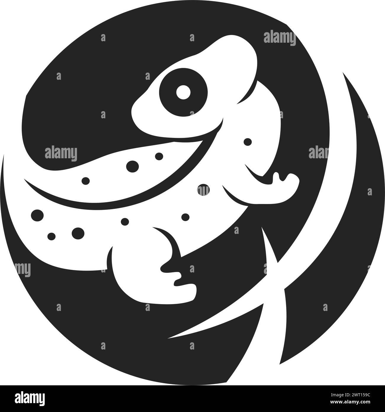 Chameleon Logo template Isolated. Brand Identity. Icon Abstract Vector ...