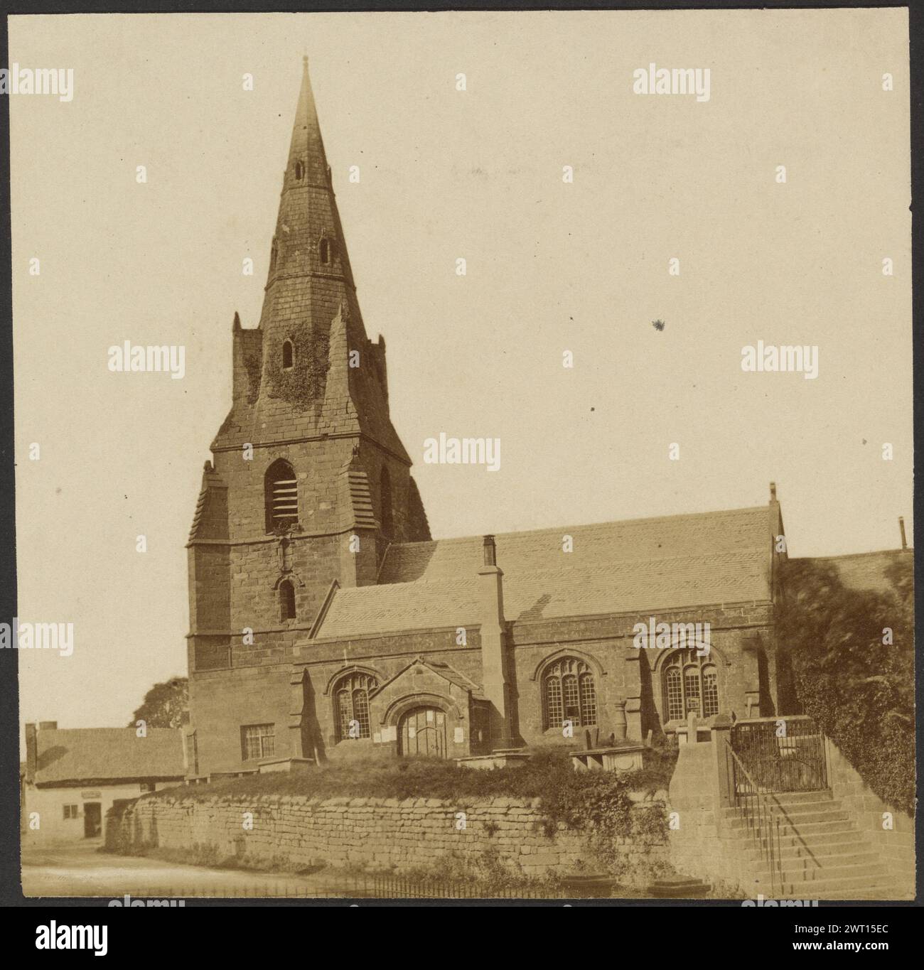 Church. Unknown, photographer late 19th century Side view of a church ...