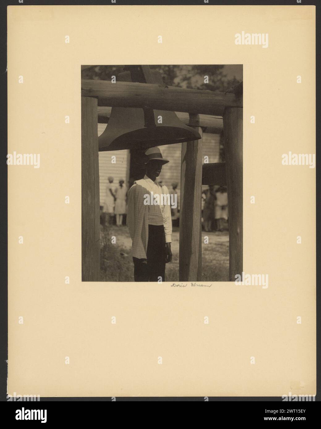 Black Man Standing Under a Bell. Doris Ulmann, photographer (American ...