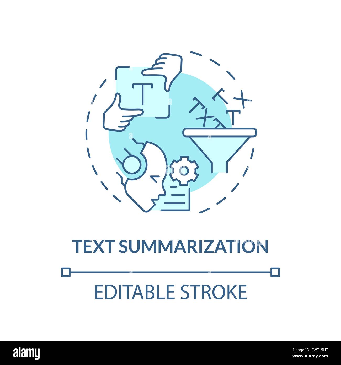Text summarization soft blue concept icon Stock Vector Image & Art - Alamy Text summarization soft blue concept icon Stock Vector Image & Art - Alamy