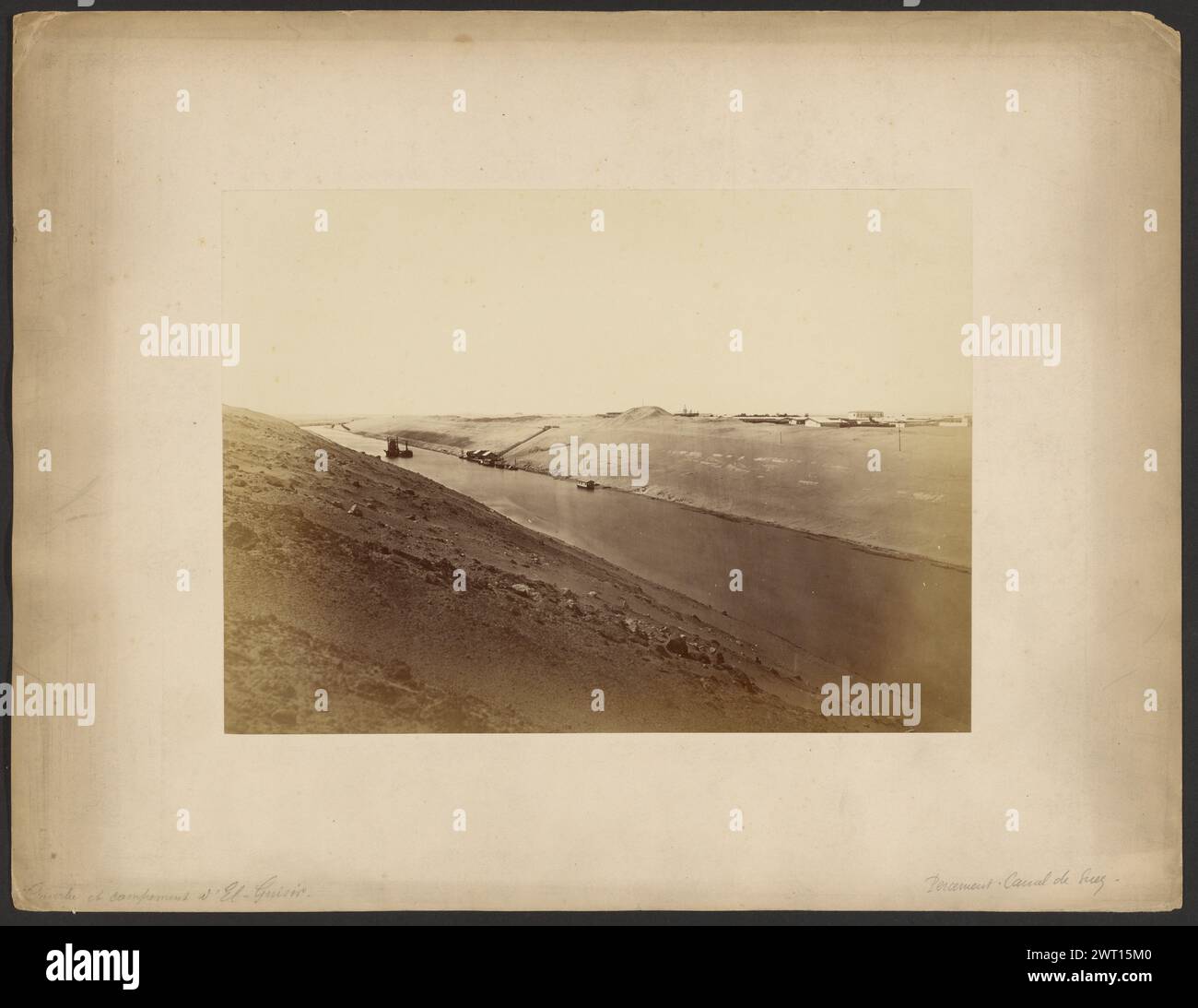 Suez Canal. Justin Kozlowski, photographer (Polish, active 1860s) 1869 ...