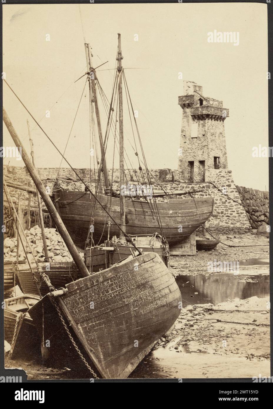 Boats in a Harbor. Henry Pollock, photographer (British, 1826 - 1889 ...
