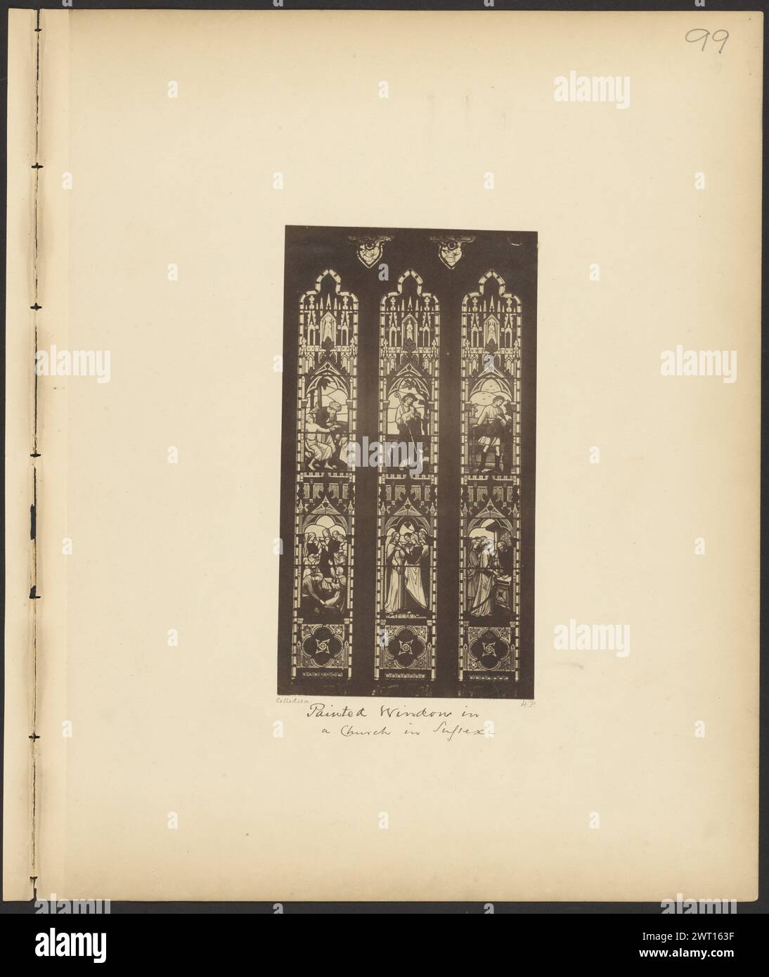 Painted Window in a Church in Sussex. Henry Pollock, photographer ...