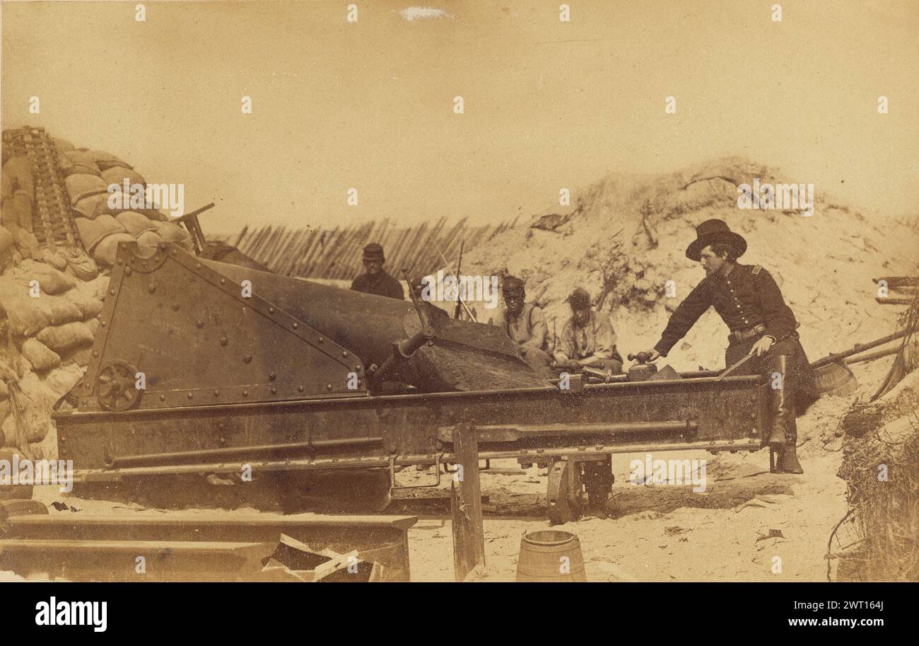 Bursted gun in Battery Rosecrans. Haas & Peale, photographer (American ...