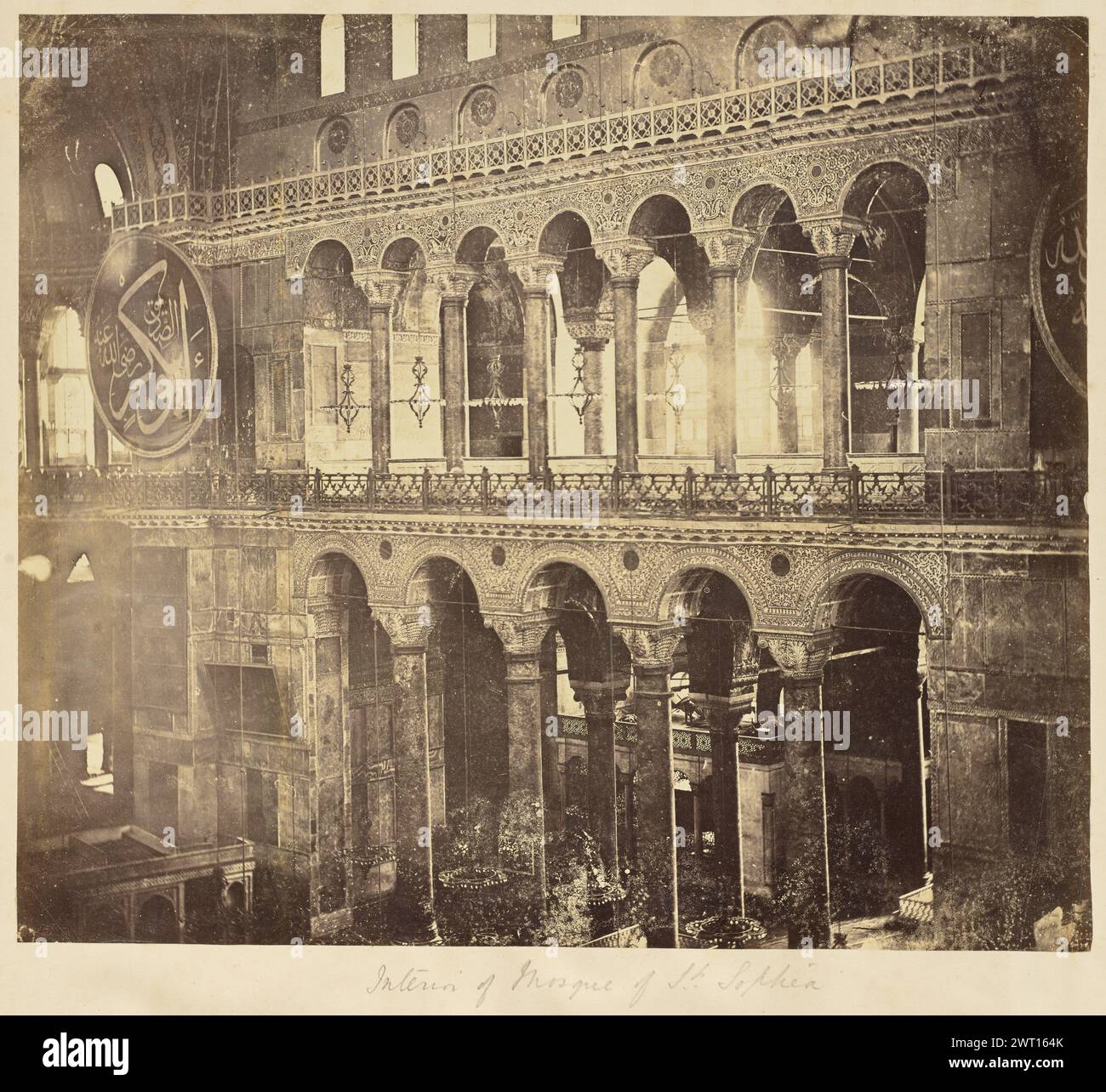 Interior of Mosque of Saint Sophia. Unknown, photographer 1850s–1890s ...