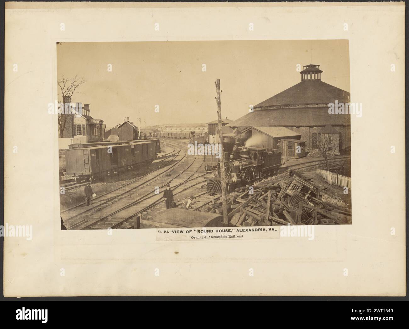 No. 185. View of Round House, Alexandria, Va. Alexandria & Orange ...