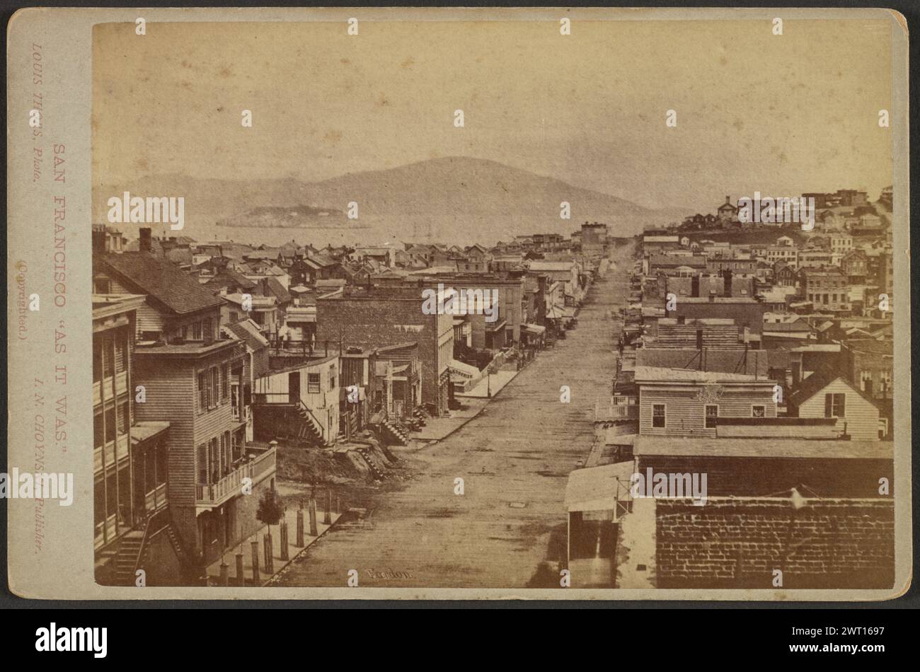 San Francisco "As It Was". View down Stockton St.. George R. Fardon ...