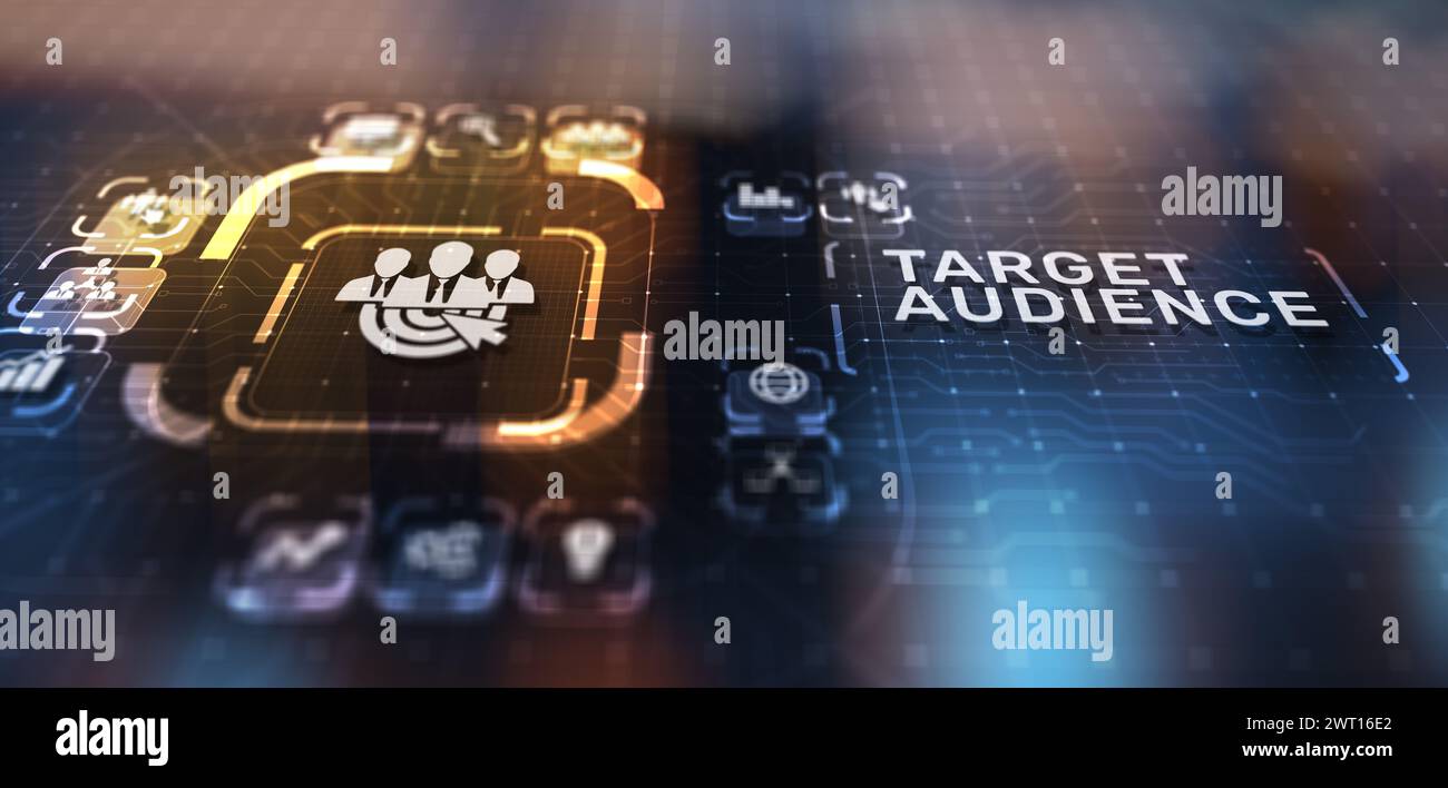 Target audience customer segmentation marketing strategy concept on ...