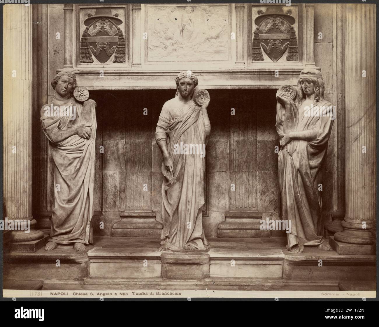 Napoli Chiesa S. Angelo a Nilo Tomba di Brancaccio. Giorgio Sommer ...
