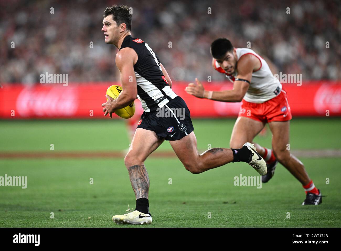 Melbourne, Australia. 15th Mar, 2024. Lachie Schultz of Collingwood ...