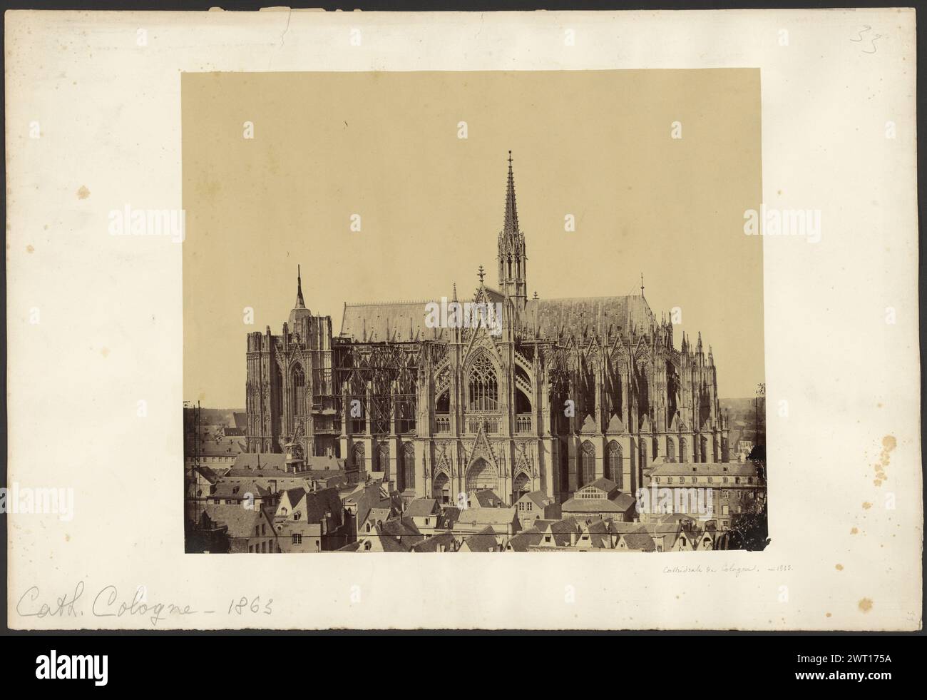 Cologne Cathedral. Unknown, photographer about 1863 A Gothic cathedral ...