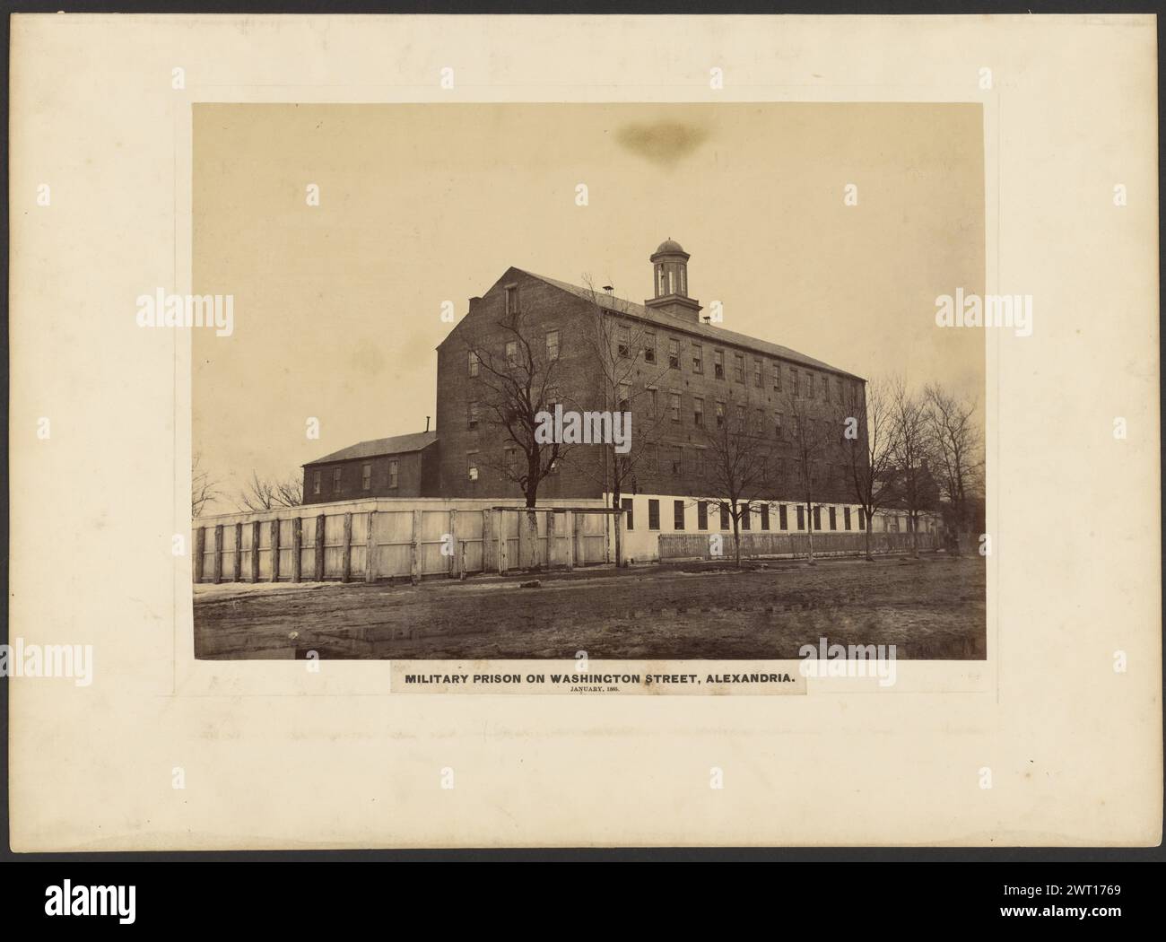 Military Prison on Washington Street, Alexandria. January 1865.. A.J ...