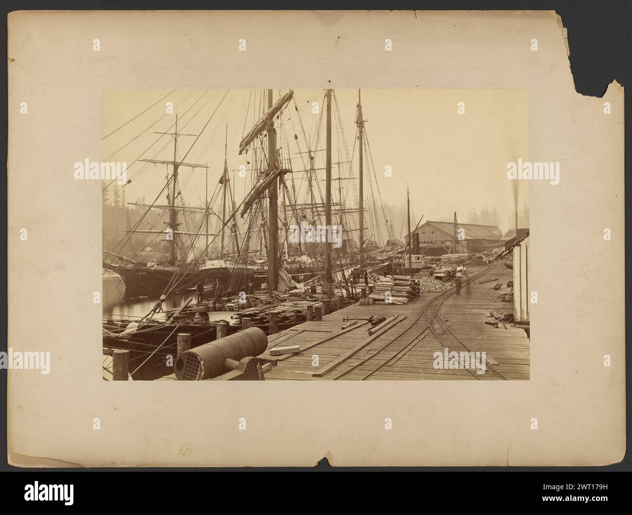 Port Blakely, Washington. Carleton Watkins, photographer (American ...