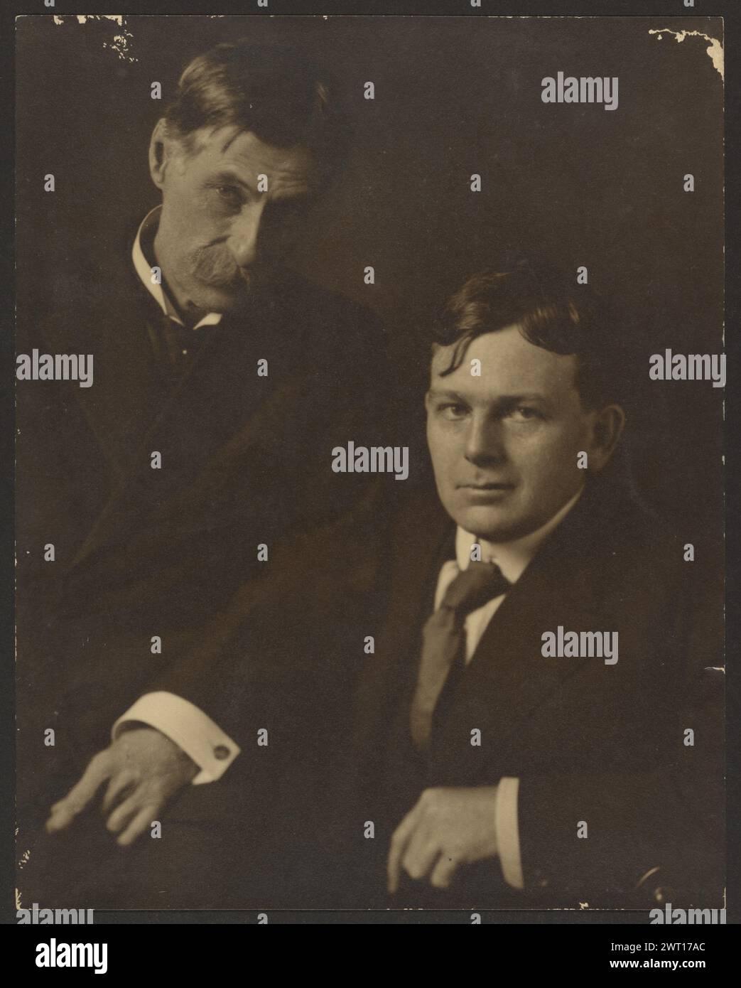 Portrait of Two Men in Suits. Louis Fleckenstein, photographer ...