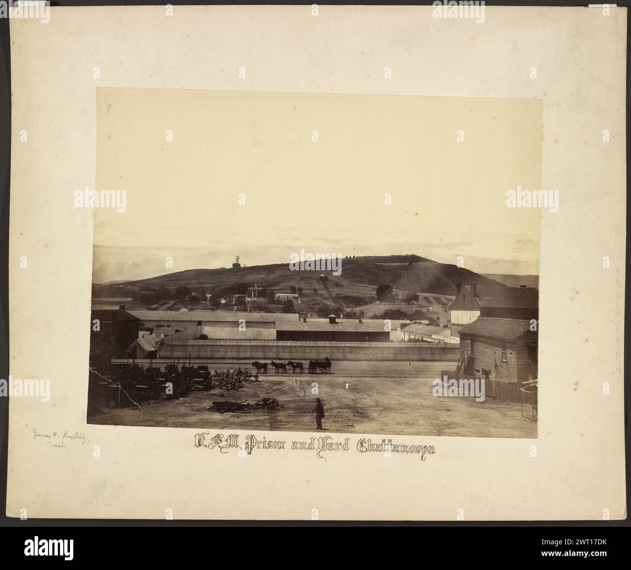 U.S.M. Prison and Yard, Chattanooga. George N. Barnard, photographer ...