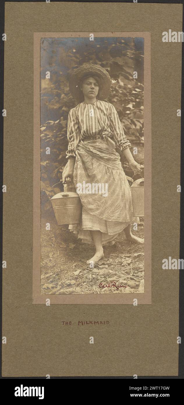 The Milkmaid. Carl Rau, photographer (American, born Germany, 1858 ...