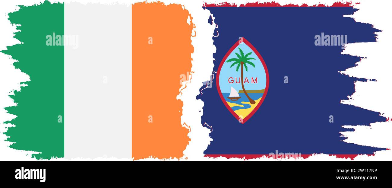 Ireland guam flag hi-res stock photography and images - Alamy