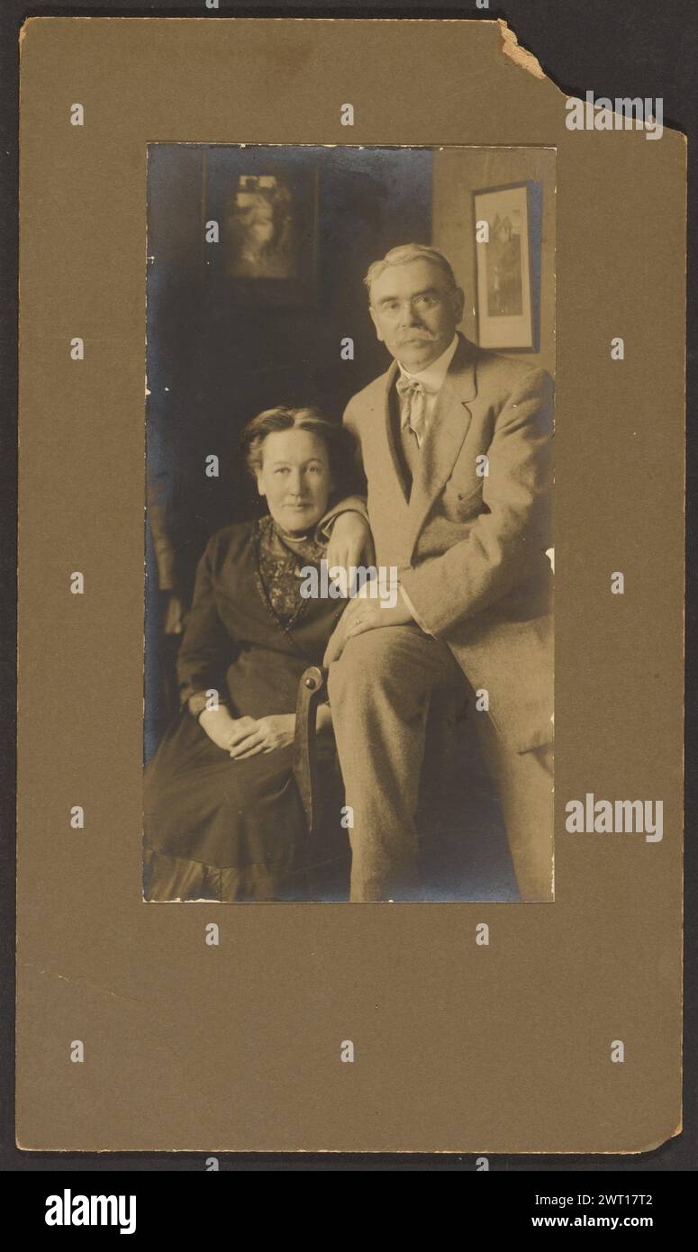 Portrait of Fleckenstein and his Wife. Louis Fleckenstein, photographer ...