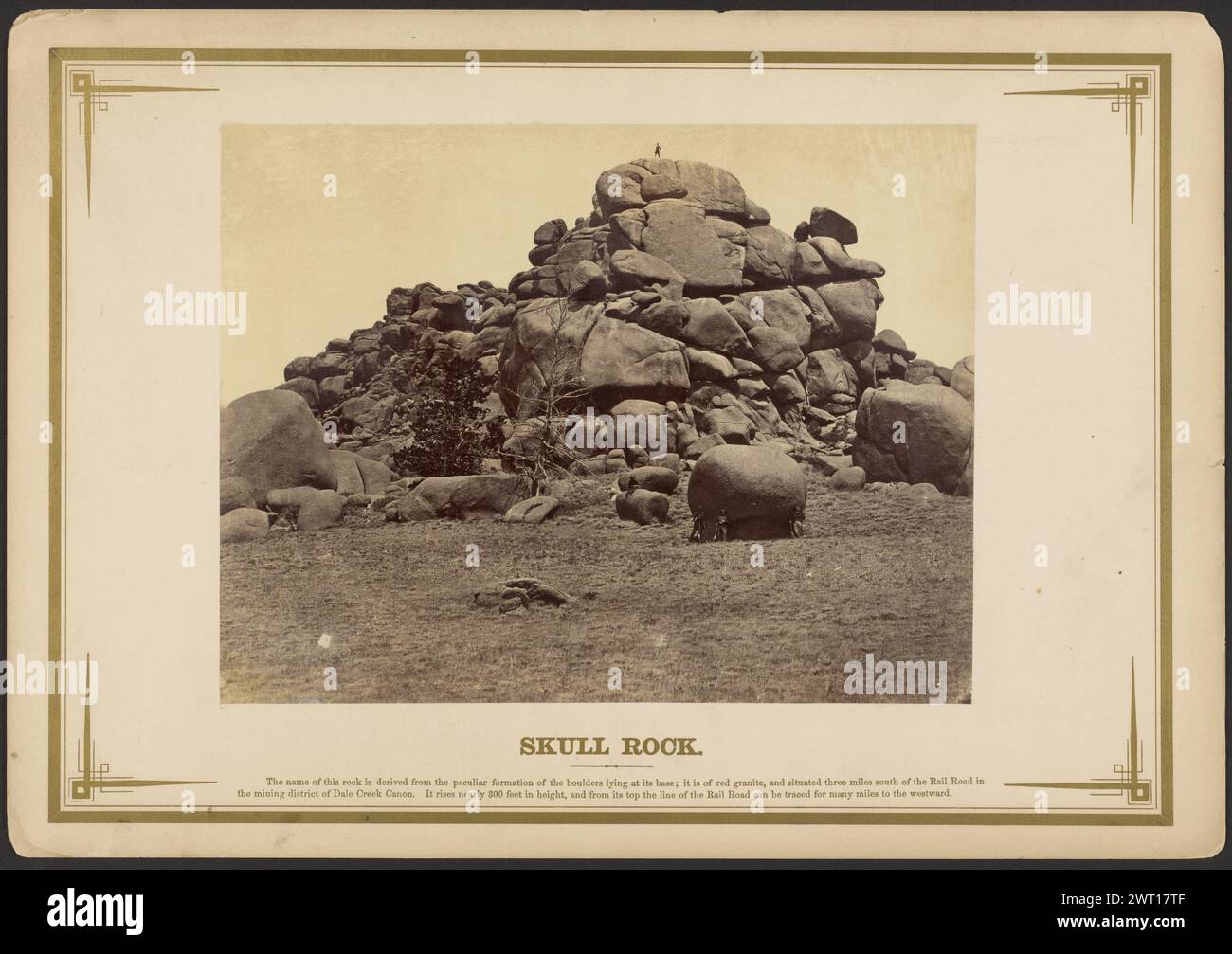 Skull Rock. Wyoming.. A.J. Russell, photographer (American, 1830 - 1902 ...