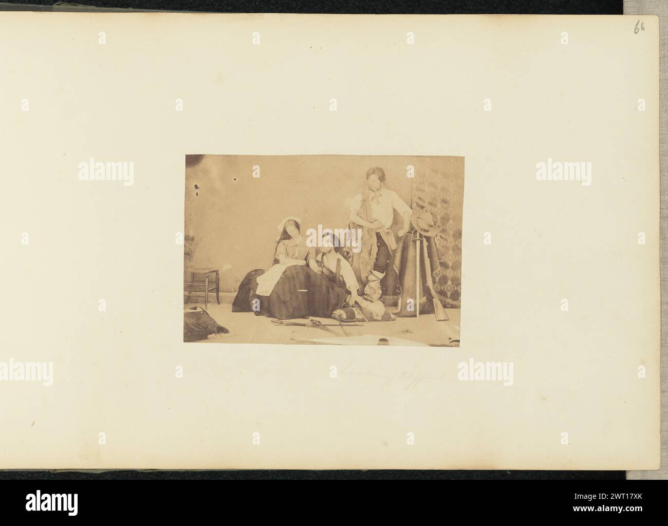 Looking daggers. Sir John Joscelyn Coghill, photographer (Irish, 1826 ...