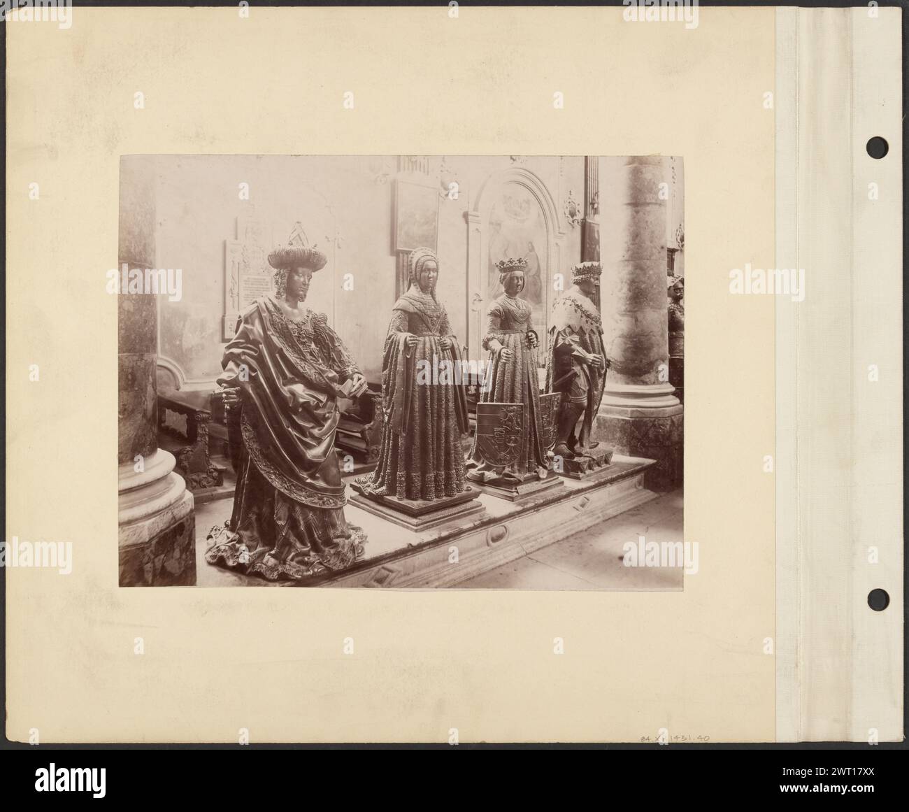 Group of four royal statues. Unknown, photographer about 1880–1890 A ...